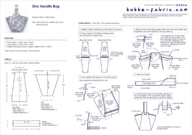 One Handle Bag – Sewing Instructions | KOKKA-FABRIC.COM | have fun with ...