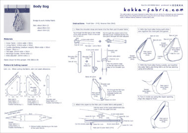 Body Bag – Free Sewing Tutorial | KOKKA-FABRIC.COM | have fun with ...
